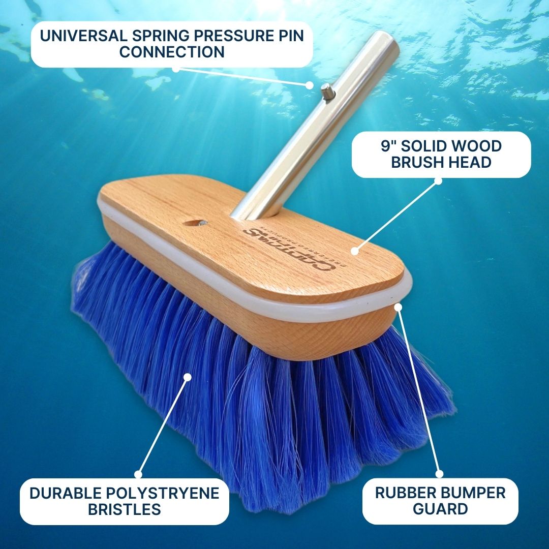 Extra-Soft Boat Brush Head - 9" Marine-Grade Boat Brush