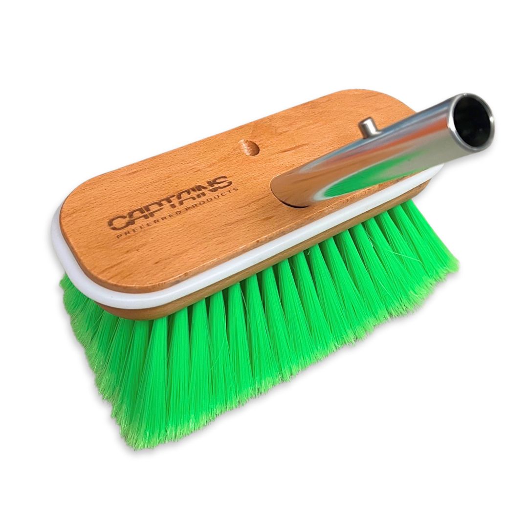Boat Deck Brush Kit - 3 Boat Brushes with Long Handle