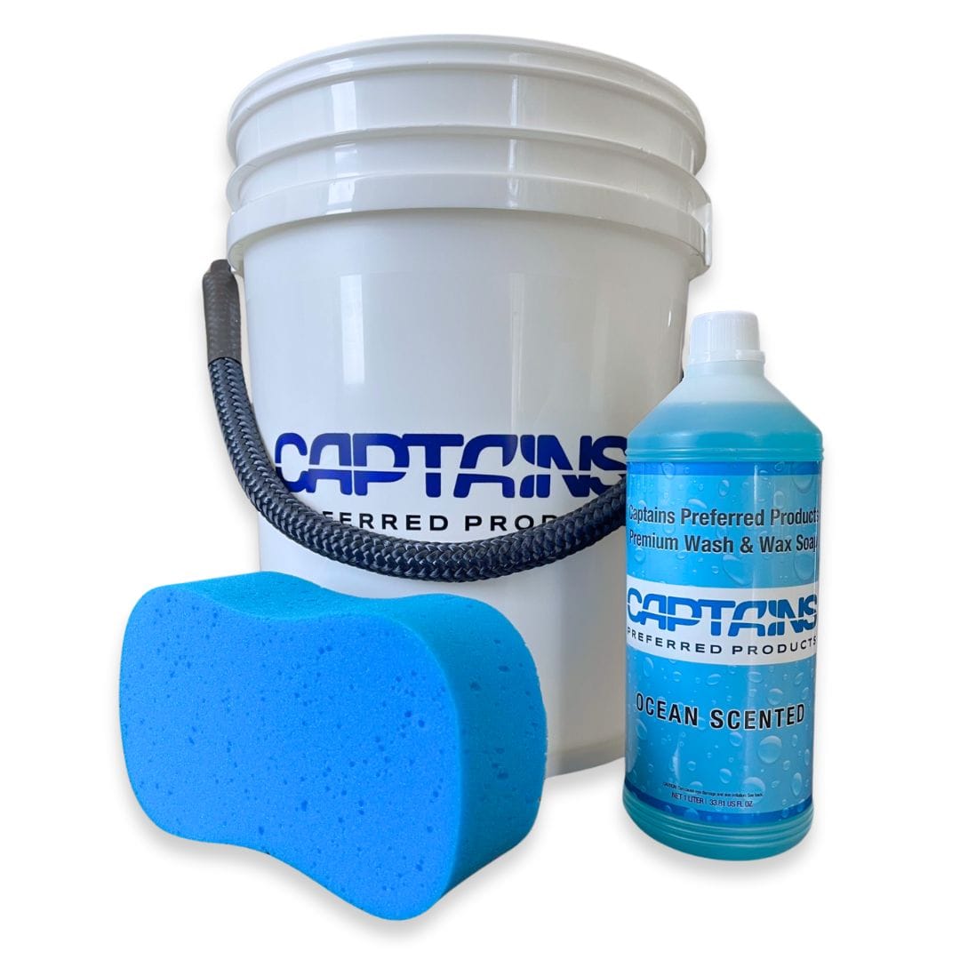 Just The Basics Boat Cleaning Kit - Bucket, Soap & Sponge