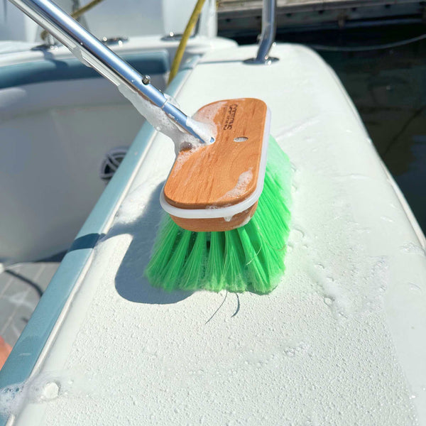 Marine Boat Brush Head - 9" Medium Bristle Deck Brush
